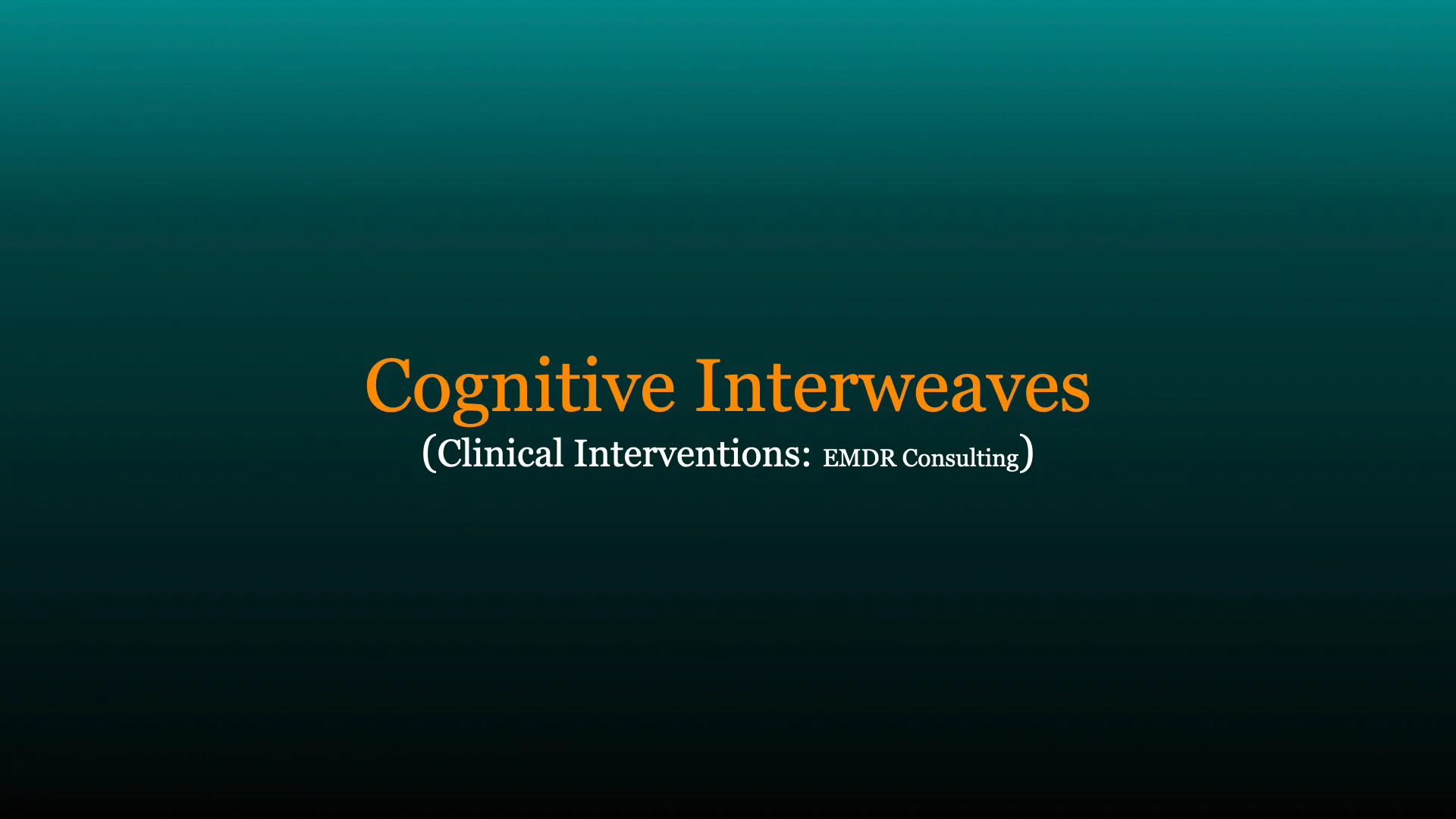 COGNITIVE INTERWEAVES