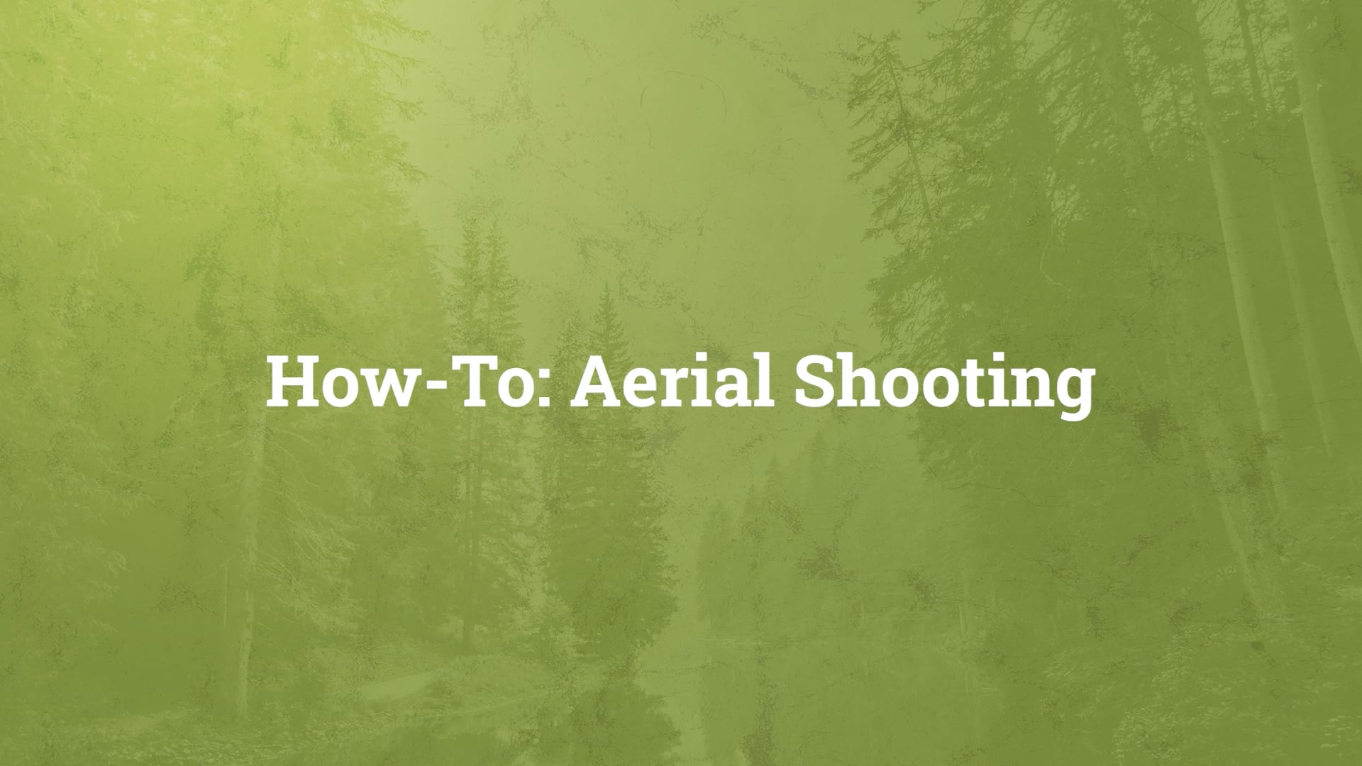 How to: aerial shooting on Vimeo
