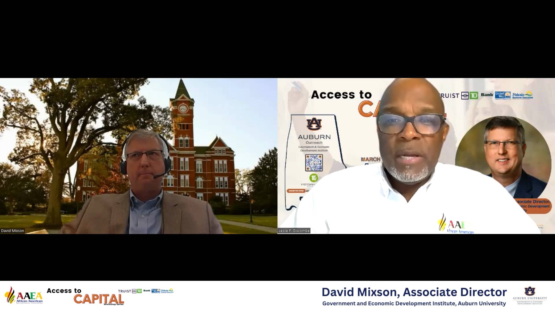 AAEA Access to Capital, David Mixson, Associate Director, Government ...