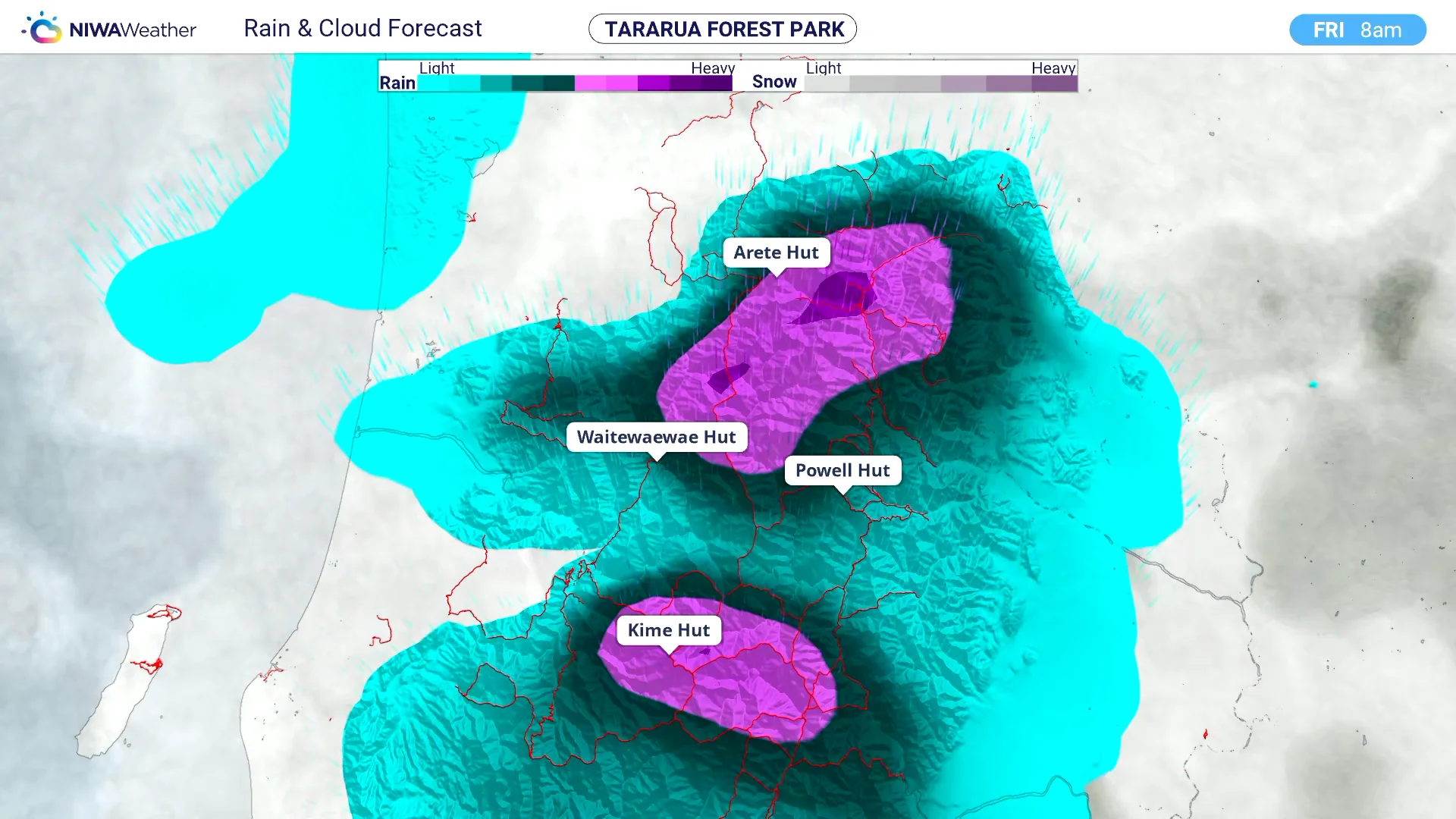 Tararua Forest Park Weather Outlook on Vimeo