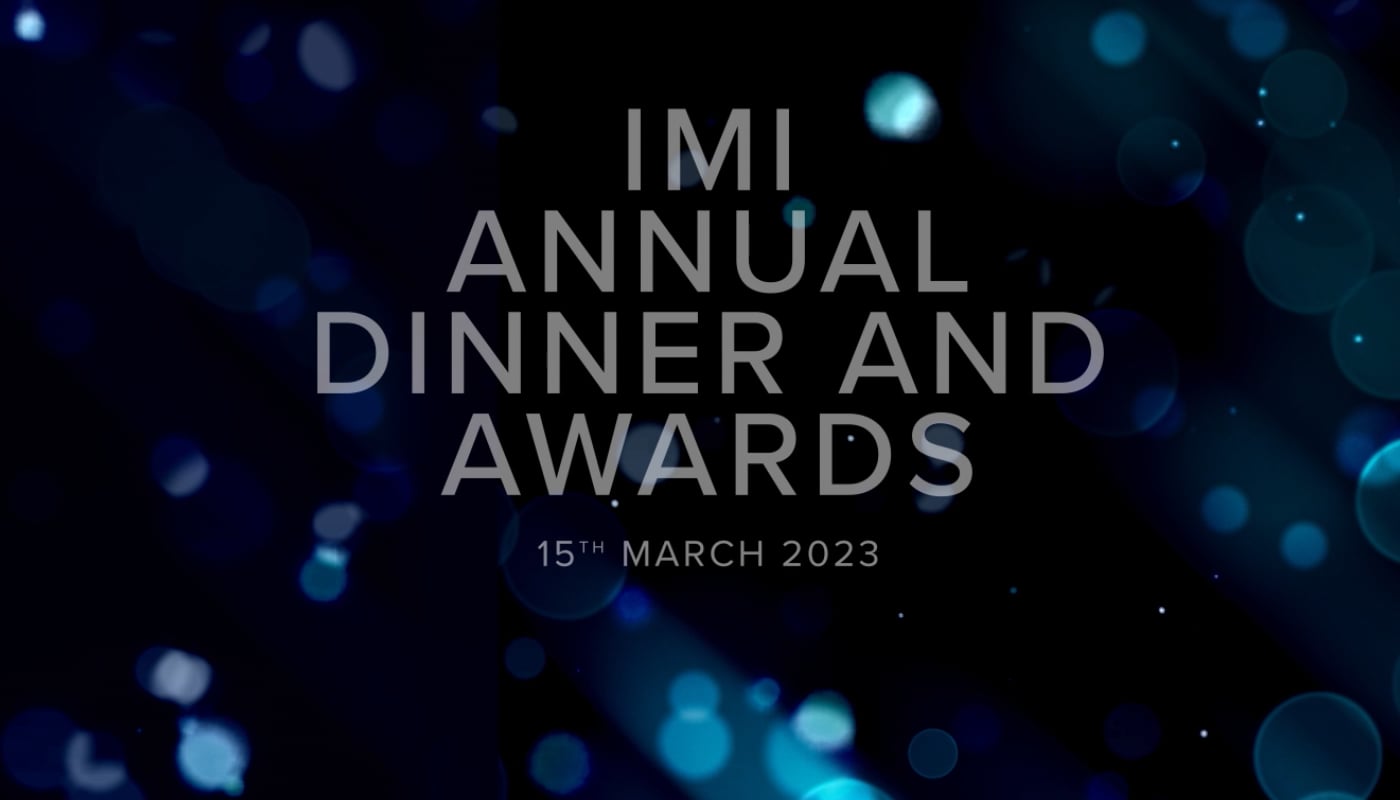 The IMI Annual Dinner and Awards 2023 on Vimeo