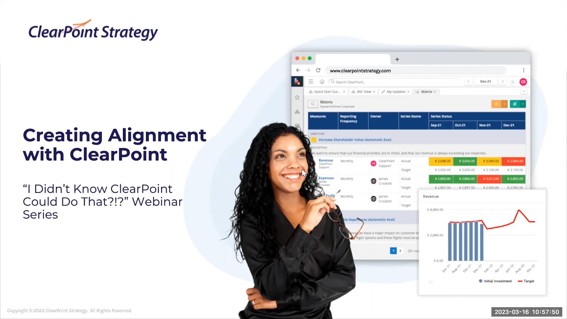 Webinar 76 - Creating Alignment with ClearPoint on Vimeo