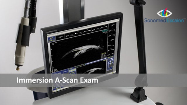 Immersion A-Scan Exam on Vimeo