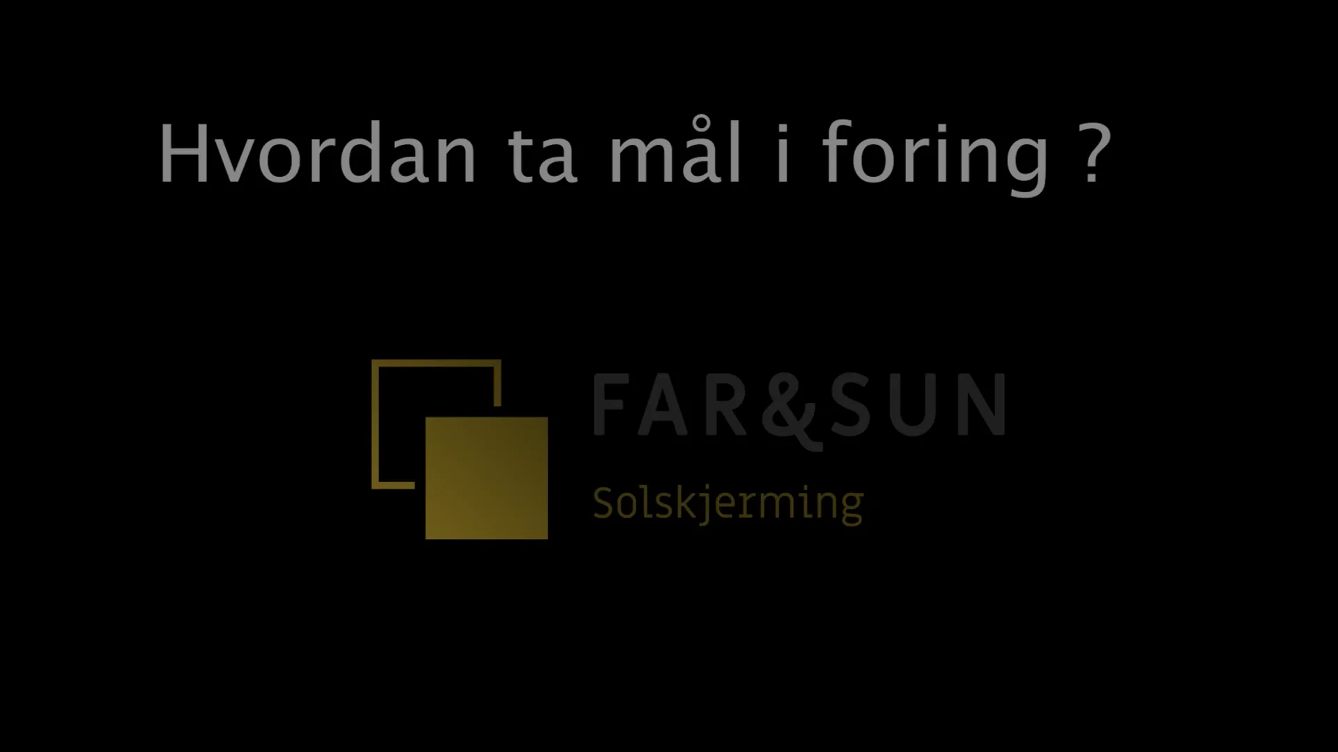 Foring - FAR&SUN.mp4 on Vimeo