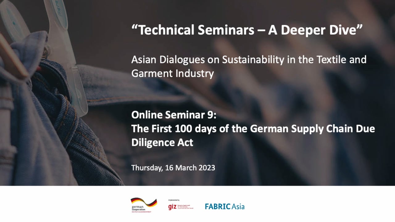 GIZ Online Seminar - Technical Seminar 9 - 16 March 2023 on Vimeo