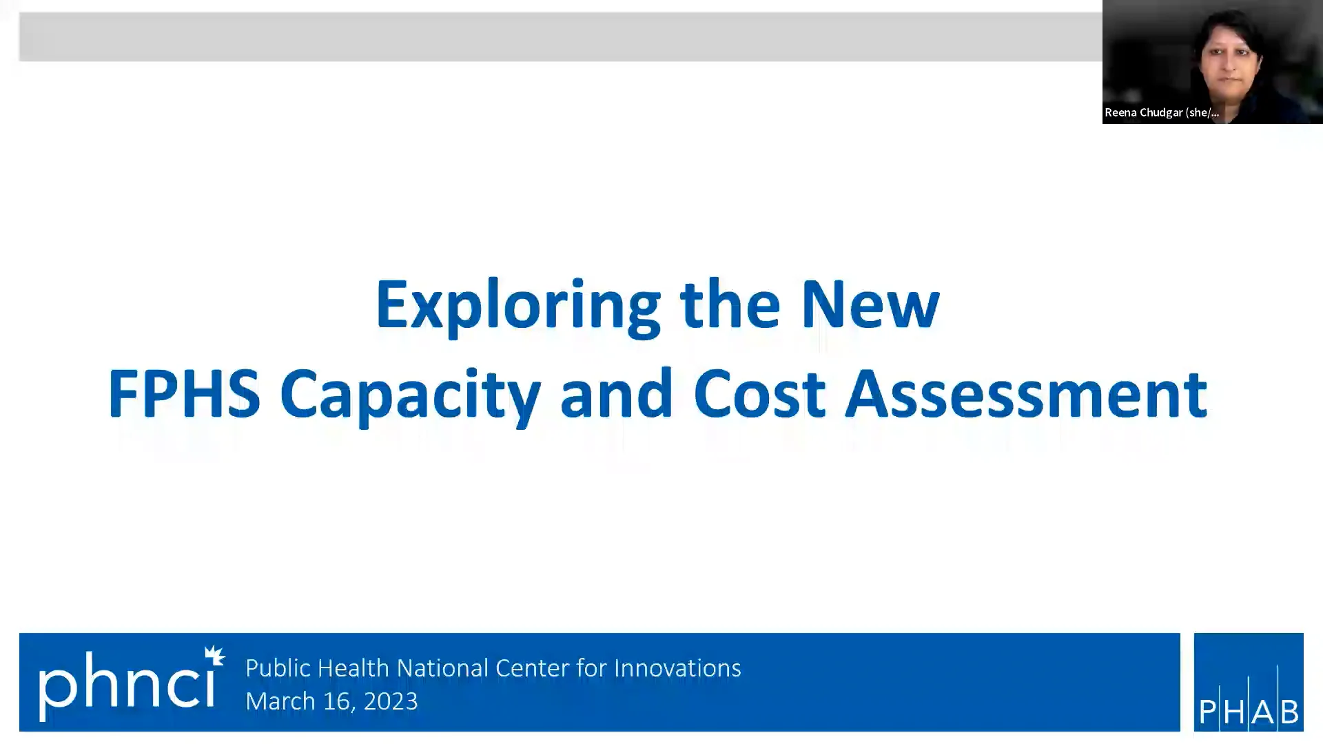 2023 FPHS Capacity and Cost Assessment Launch