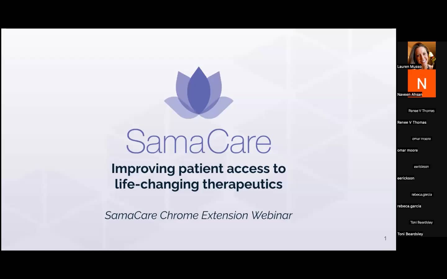 SamaCare Portal Webinar 03_17_23 on Vimeo