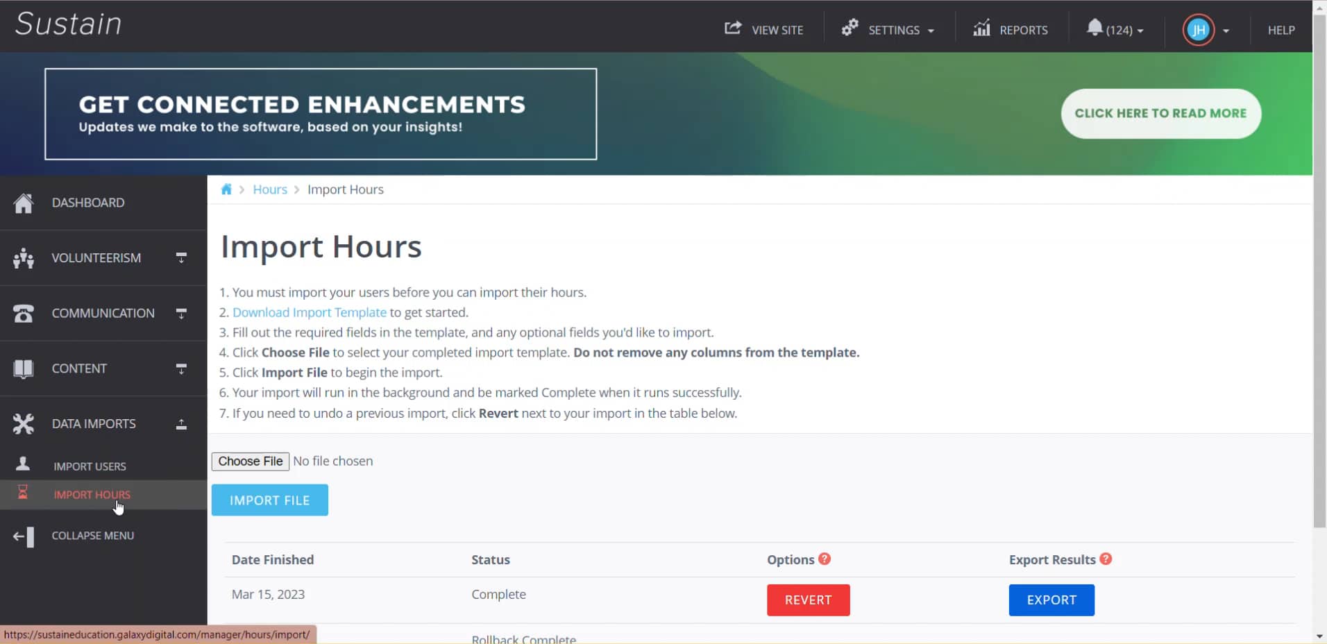 Sustain—Self Import Tool for Hours Imports on Vimeo