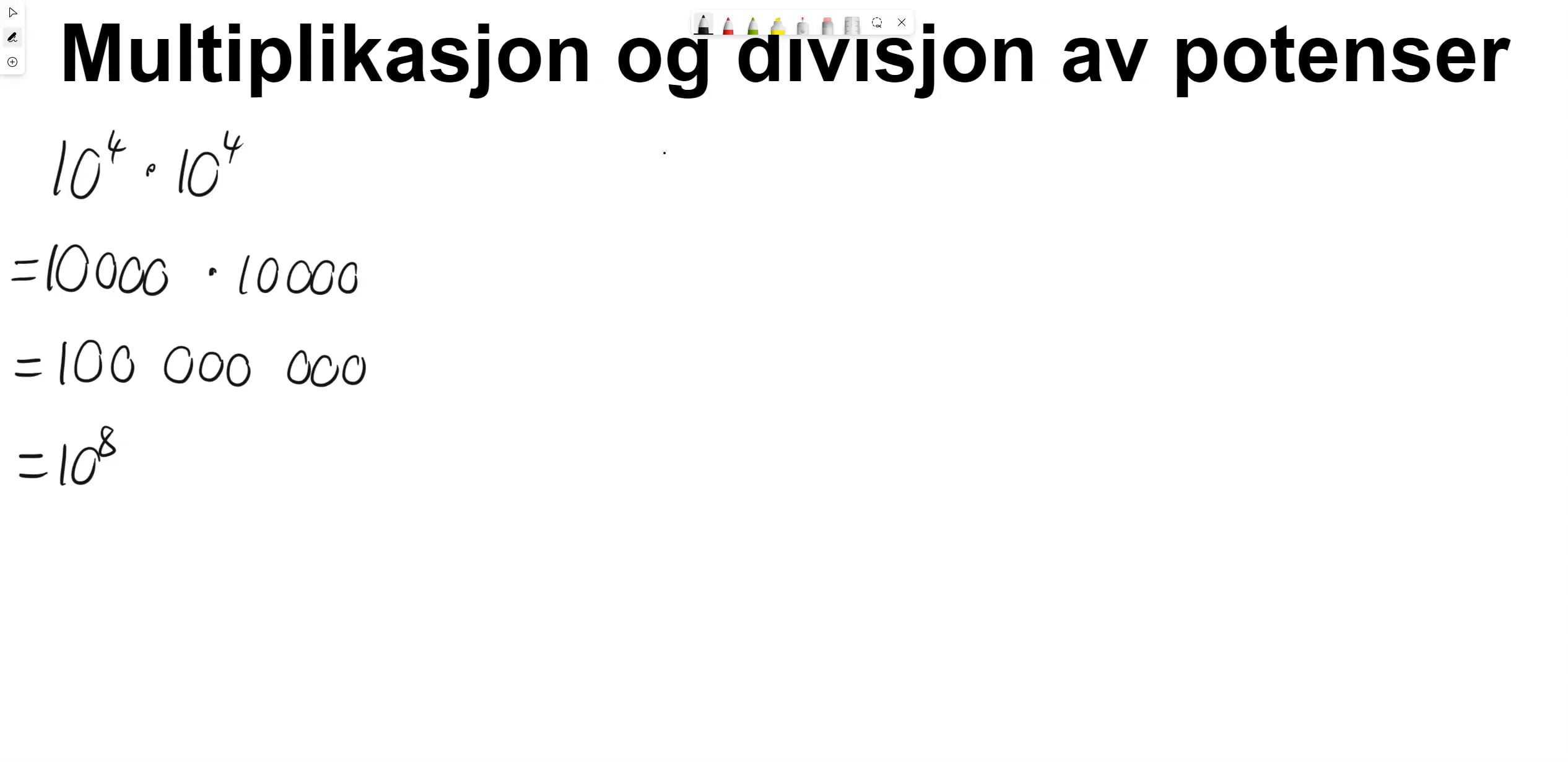 Multiplikasjon og divisjon av potenser.mp4 on Vimeo