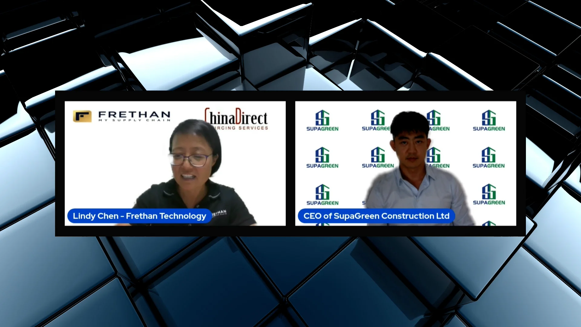 飞神科技和直通中国采购公司的首席执行官Lindy chen 女士与SupaGreen 建筑公司的首席执行官Mason Liu 先生的对话 on ...