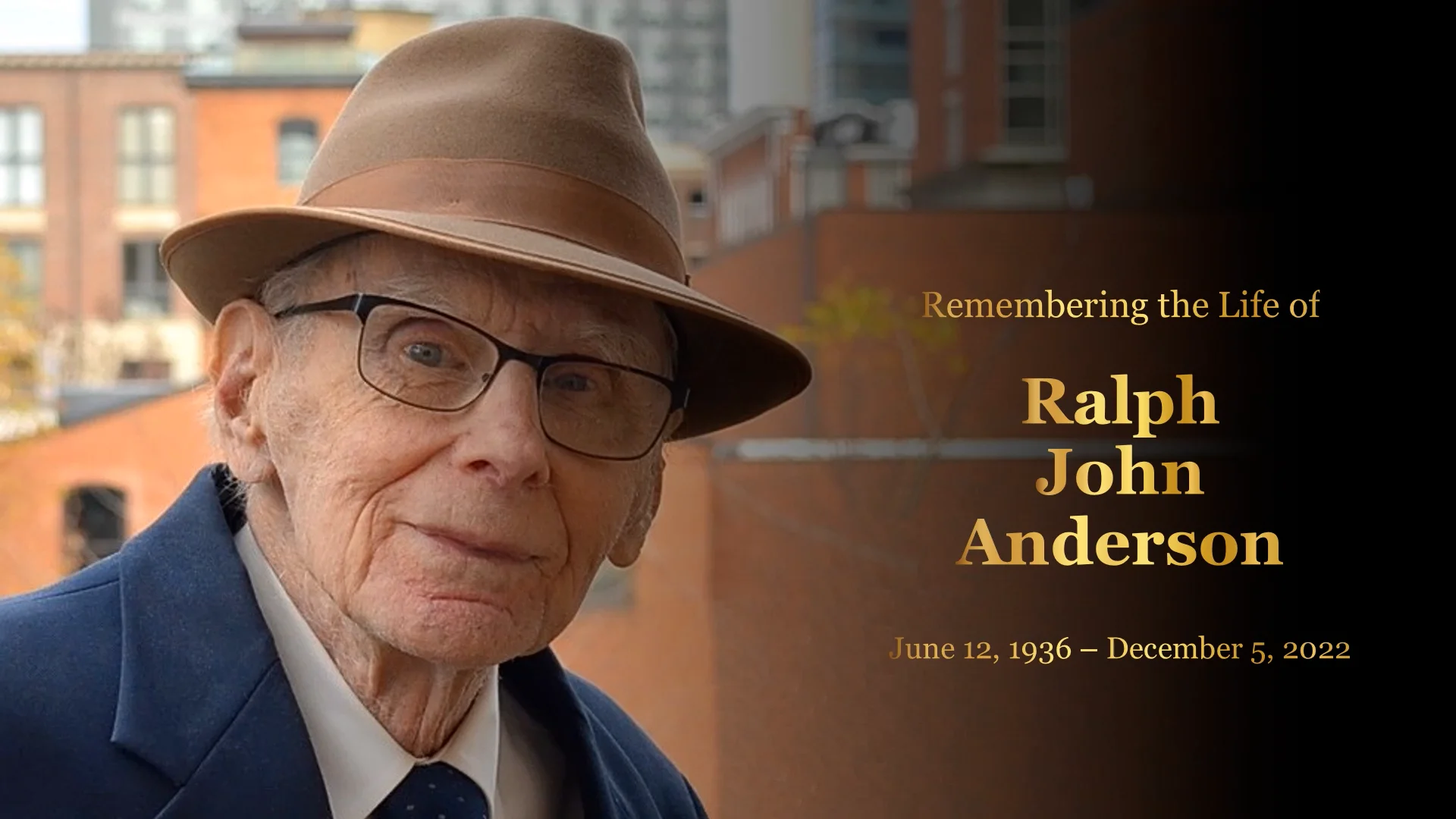 Ralph Anderson Memorial Service Slides on Vimeo