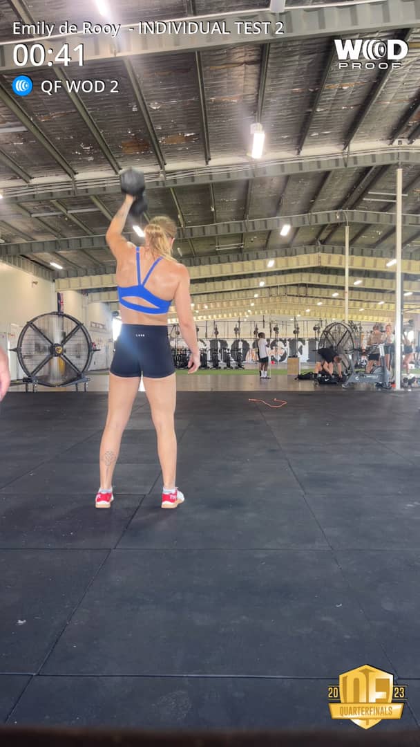 Emily de Rooy - CrossFit Games Quarter Finals - Workout 2 on Vimeo