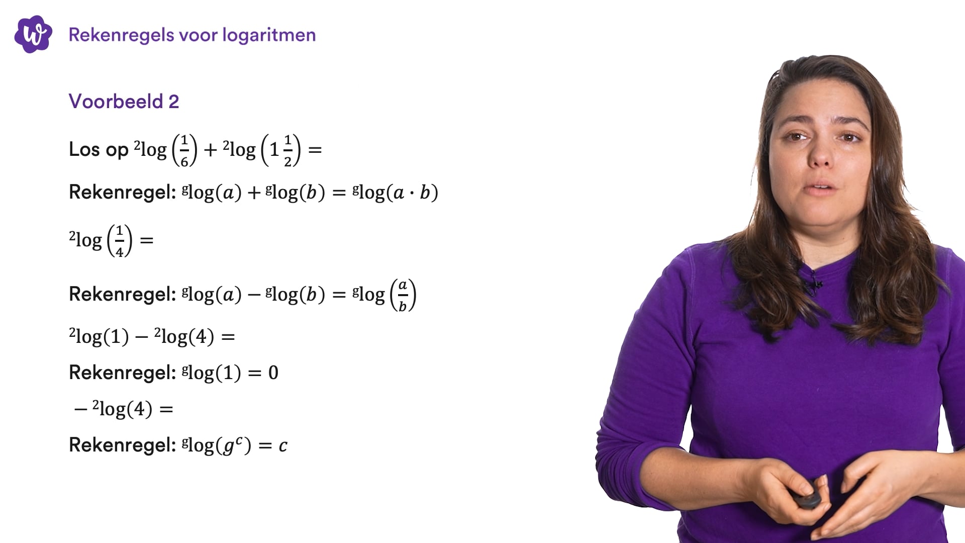 Rekenregels logaritmen oefenen | StudyGo