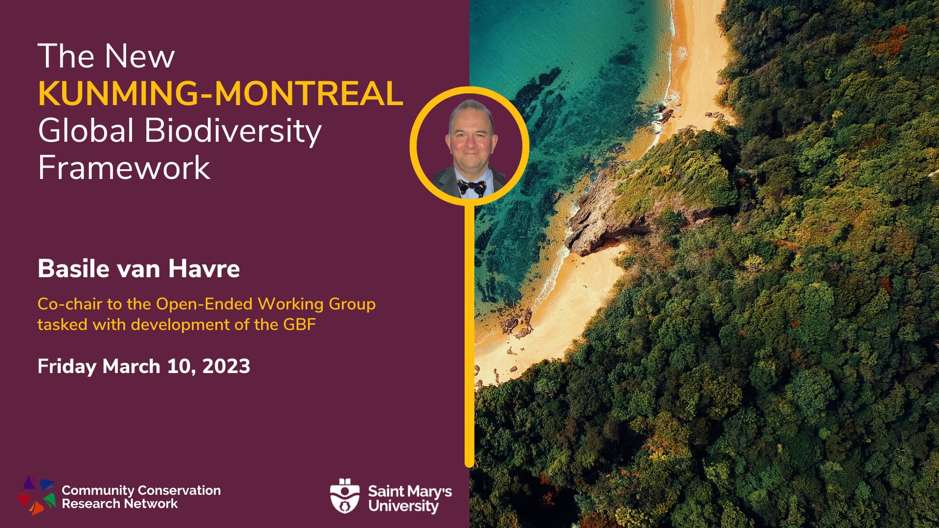 The New Kunming-Montreal Global Biodiversity Framework Webinar on Vimeo