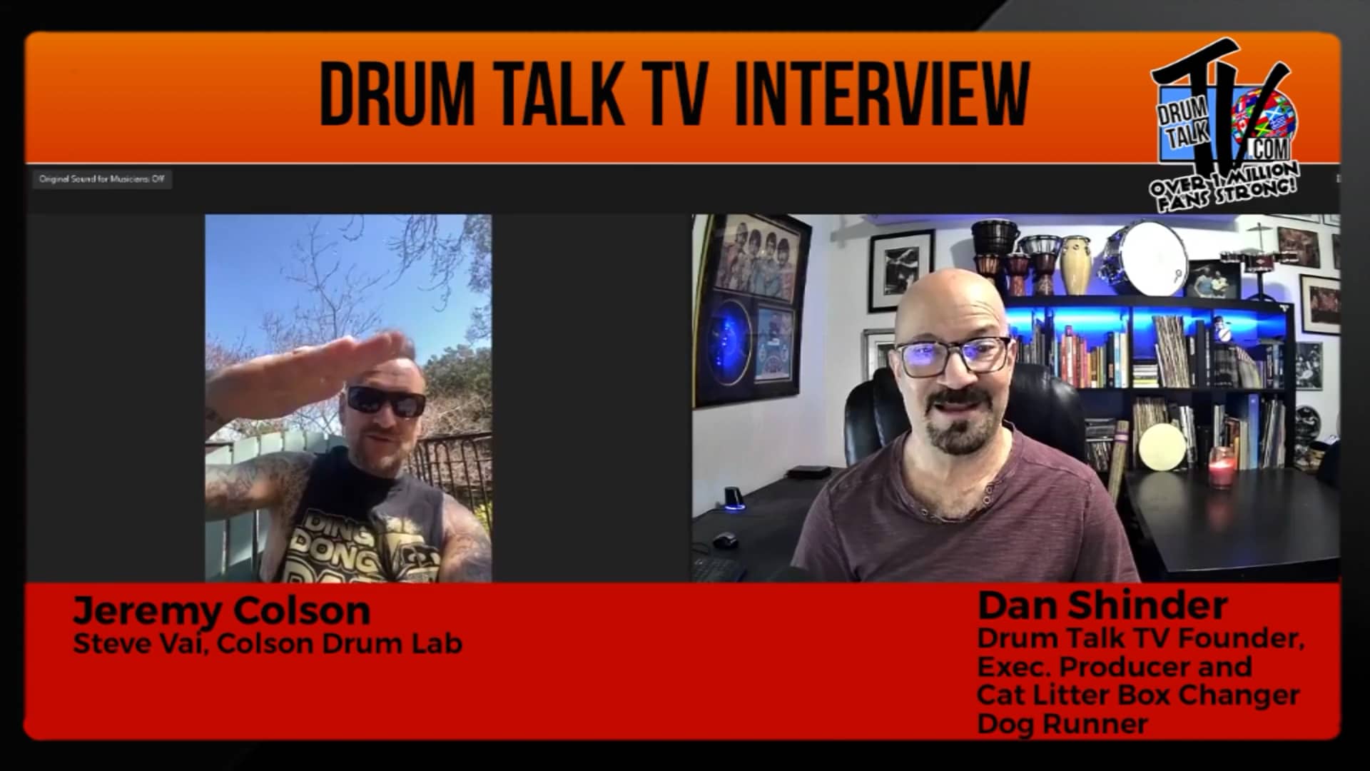 Jeremy Colson Interview on Drum Talk TV March 18, 2023 on Vimeo