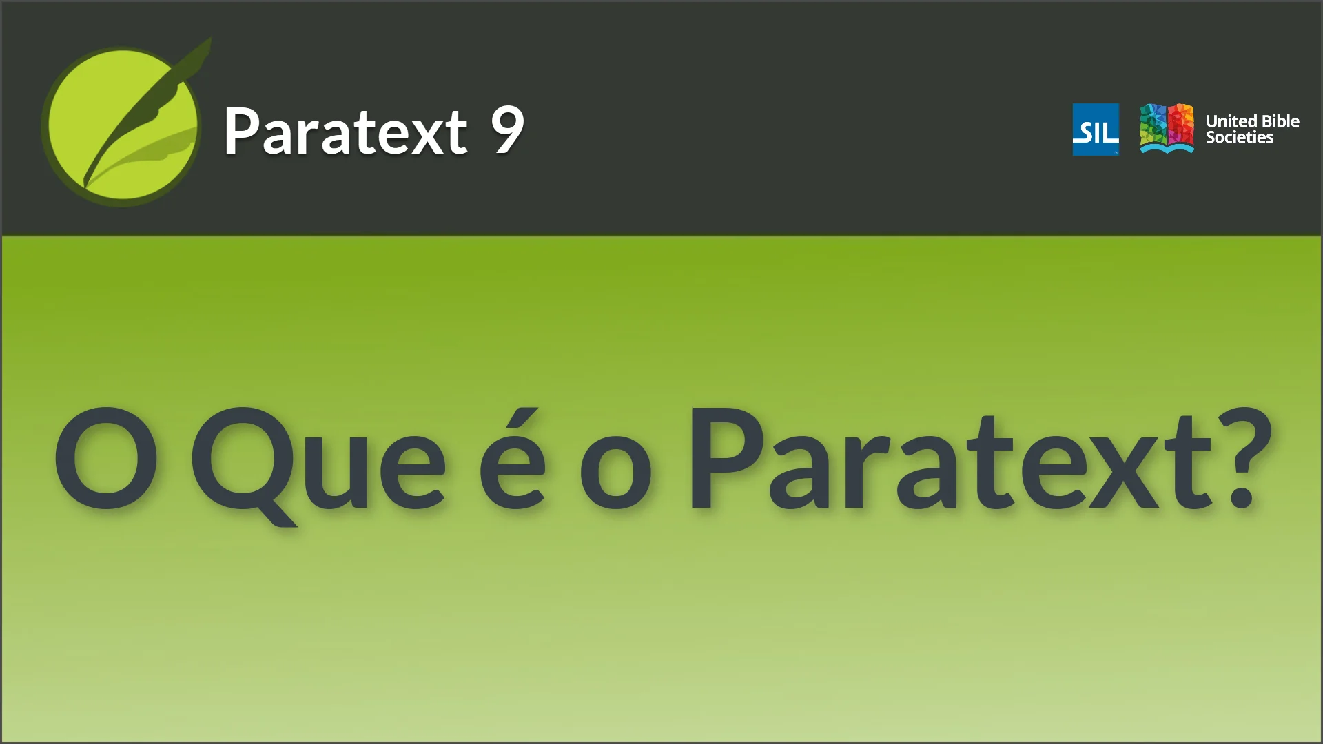 O Que é o Paratext