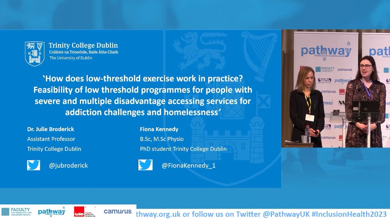 PATHWAYS FROM HOMELESSNESS 2023 - How does low threshold exercise work ...