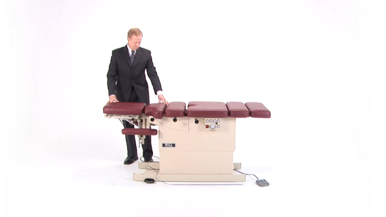 Hill HA90C Chiropractic Table with Drops and Elevation on Vimeo