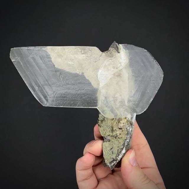 Gypsum with Calcite | Sokolovskoe Iron Mine, Rudny, Kostanay Region ...