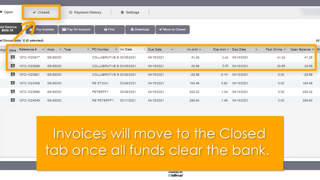 How to Pay Invoices via Billtrust