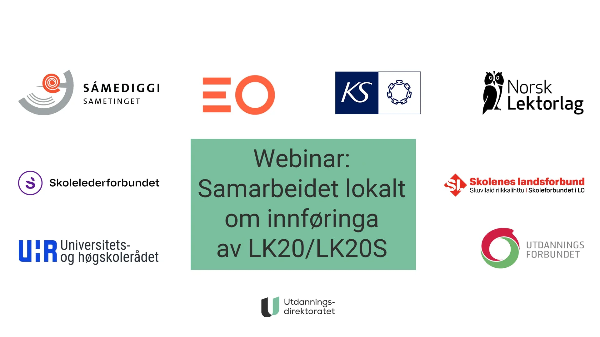 Innføringa av LK20/LK20S: Webinar om lokalt samarbeid on Vimeo