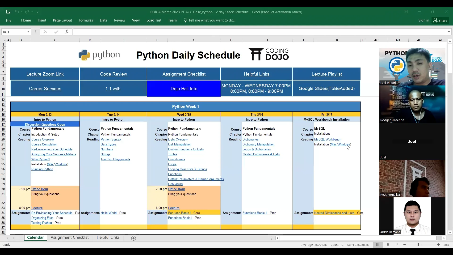 Python Fundamentals 5 - Week 2, Day 2 on Vimeo