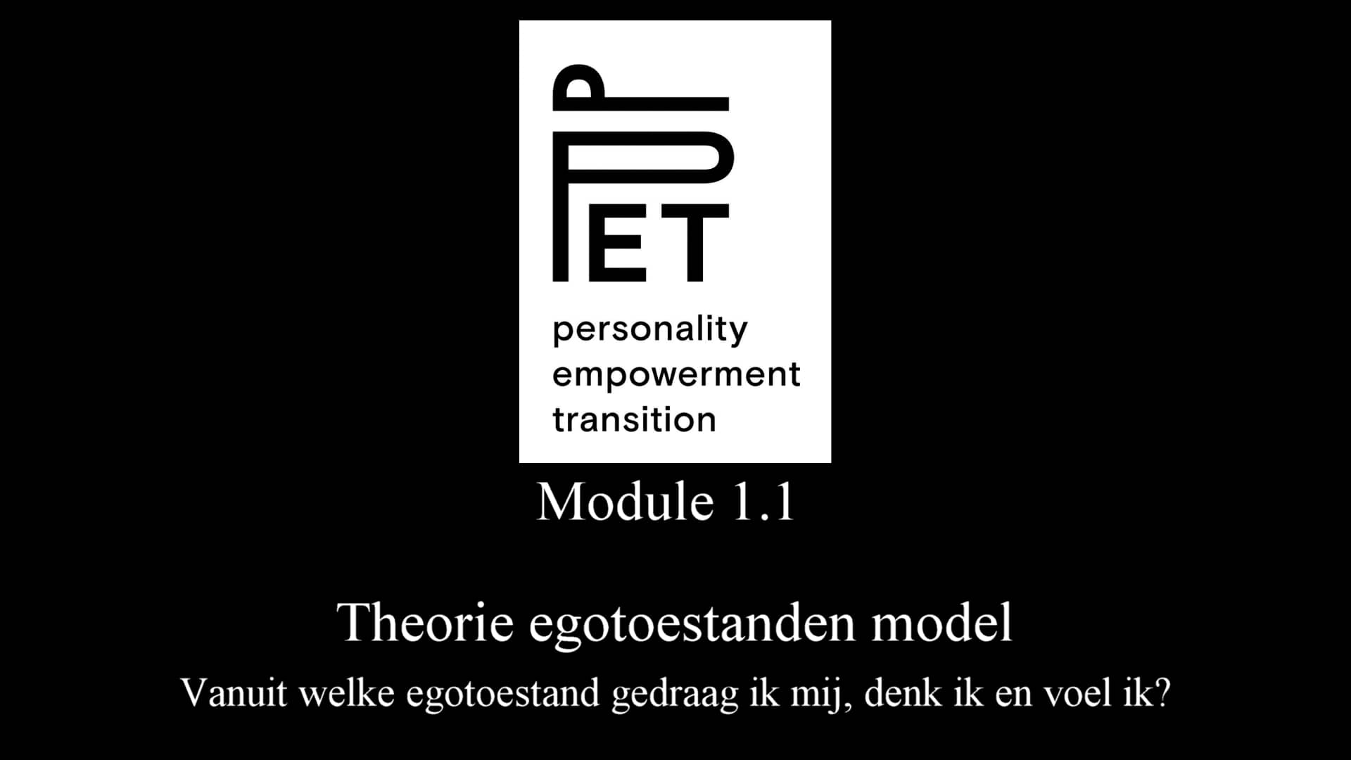 online 1 egotoestanden module 1.1 theorie.movie on Vimeo