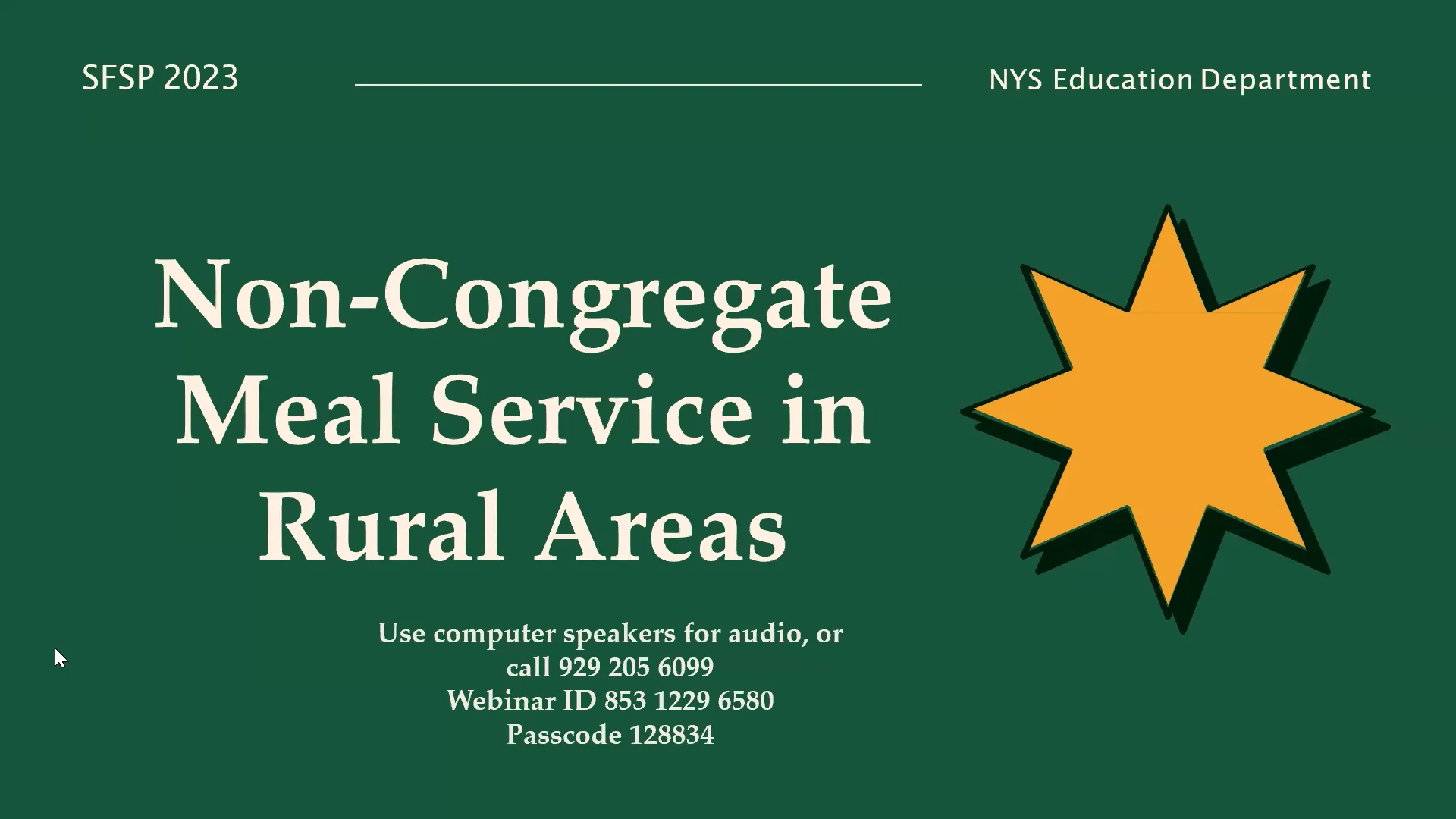 Child Nutrition - Non-Congregate Meal Service in Rural Areas.mp4 on Vimeo