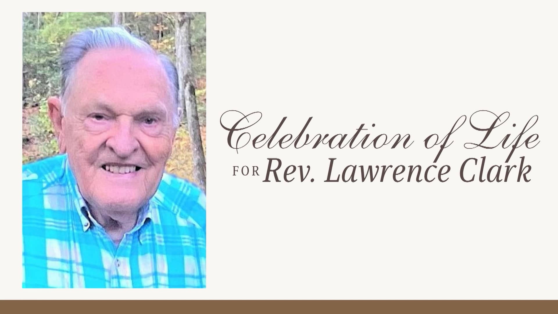 Rev Lawrence Clark Celebration of Life - Chattanooga Service 03212023 ...