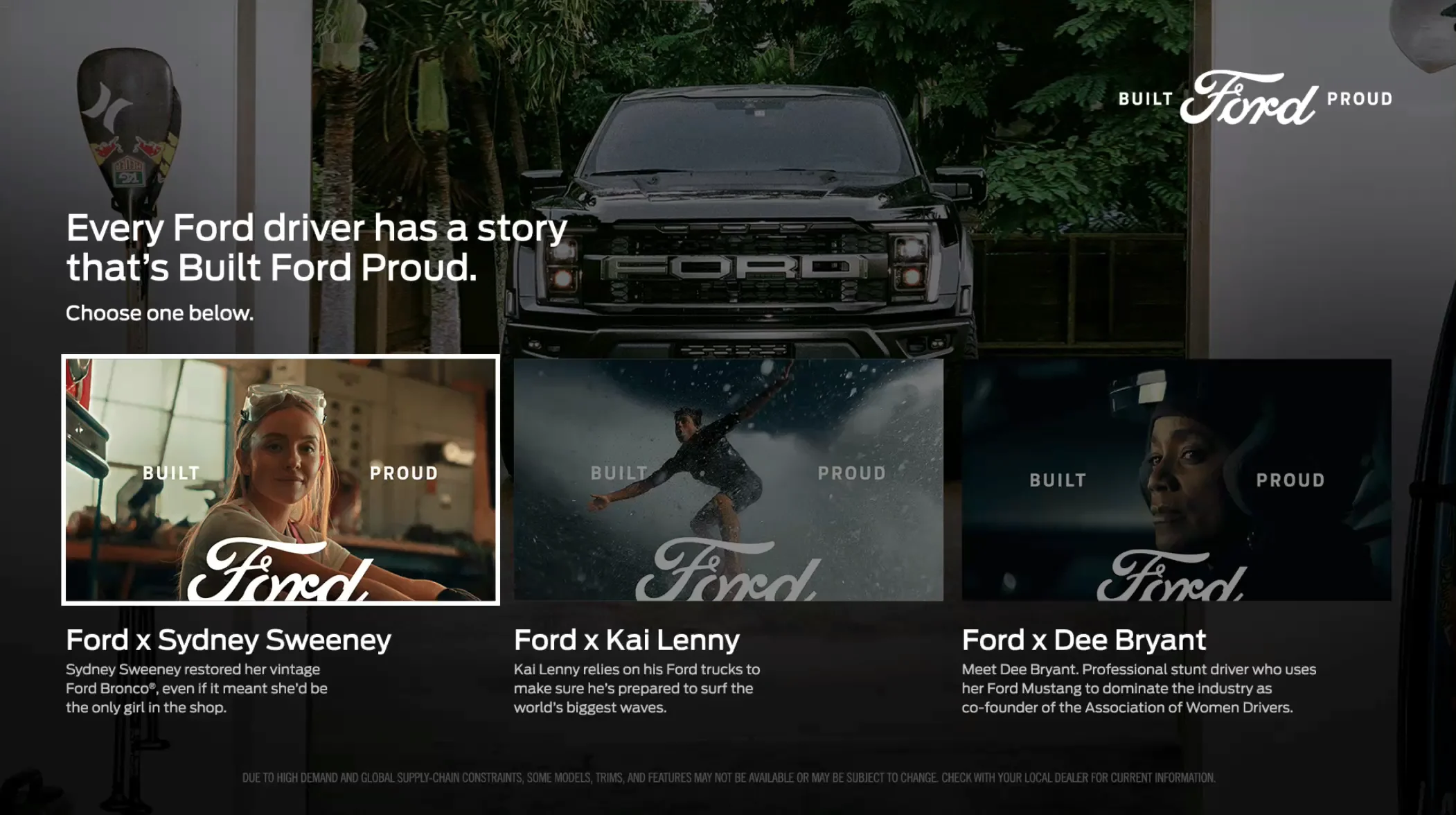 Auto - Ford - Built Ford Proud - Q1 2023 (Max Selector) - Kai Lenny on ...