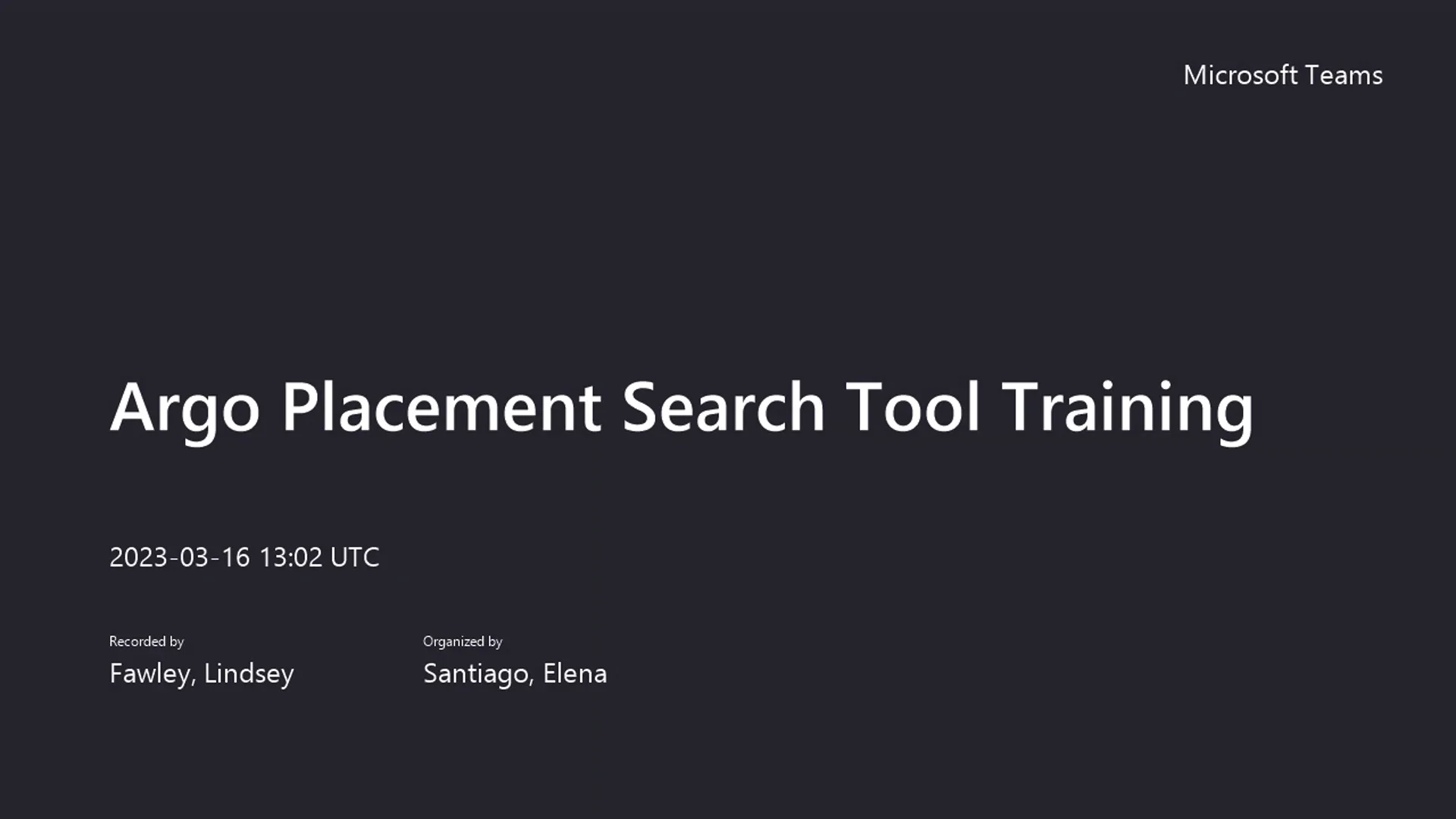 Argo Placement Search Tool Training-March 16 2023-Meeting Recording