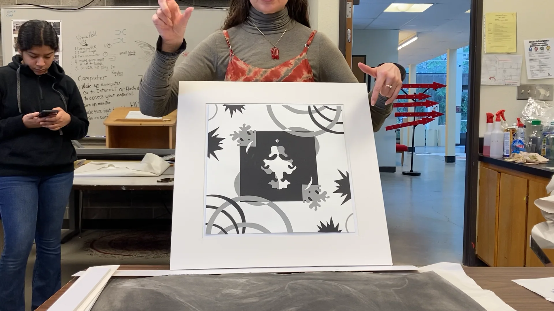 Kristen Schauk floating mat on Vimeo