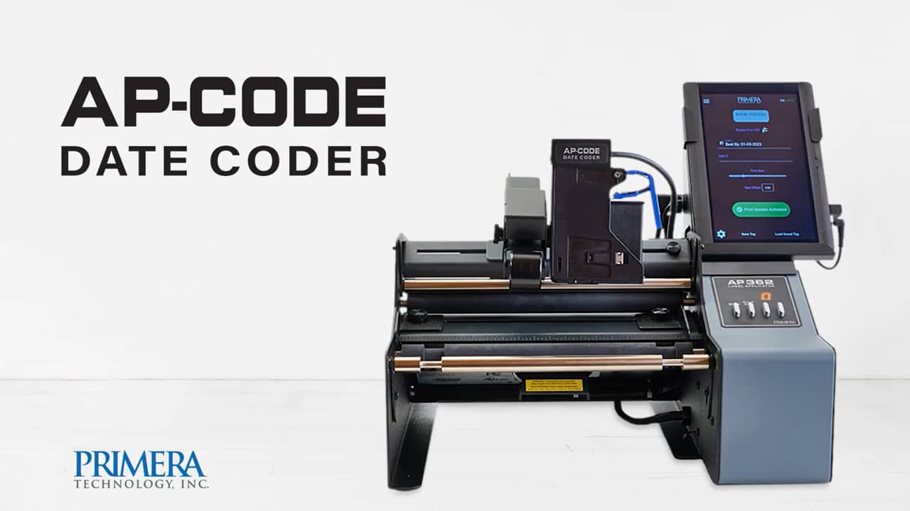 Primera AP-CODE Date Coder - Print lot codes & date codes onto containers.mp4 on Vimeo