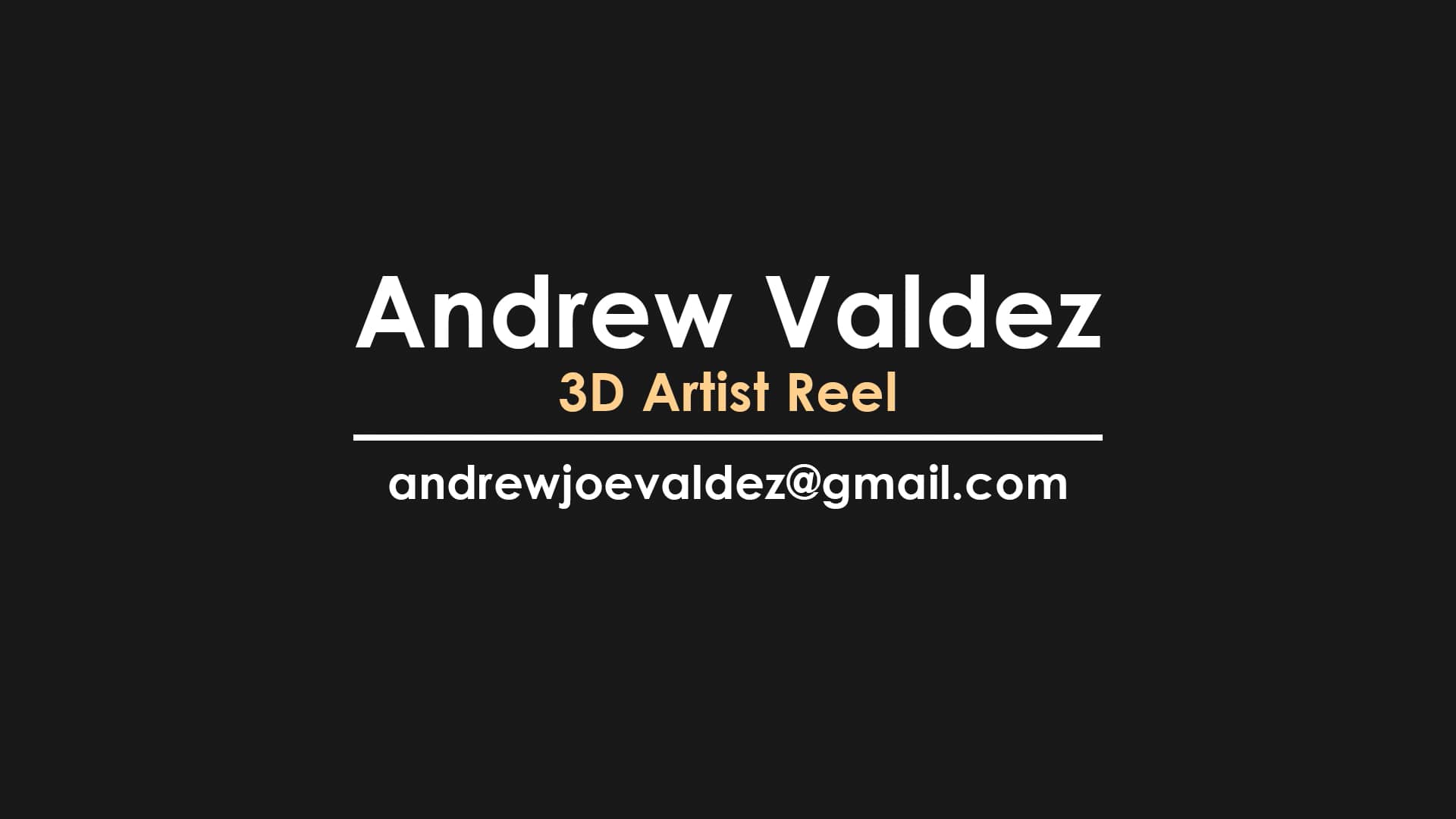 Andrew Valdez - 2023 3D Artist Reel on Vimeo