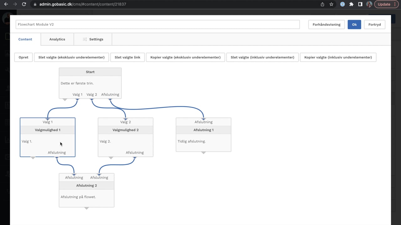 Flowchart-modulet