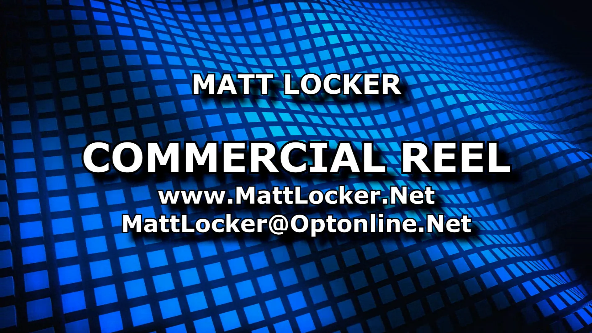 Matt Locker Commercial Reel on Vimeo