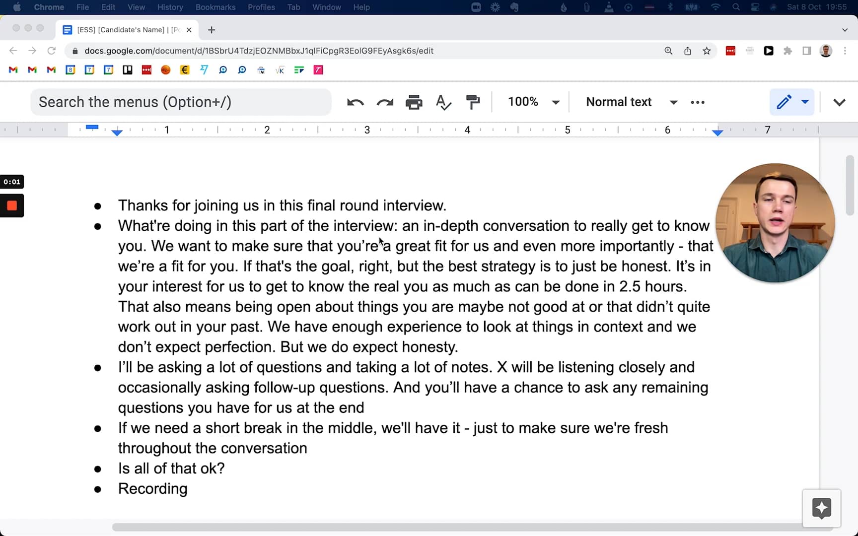 Conducting The Final Interview on Vimeo