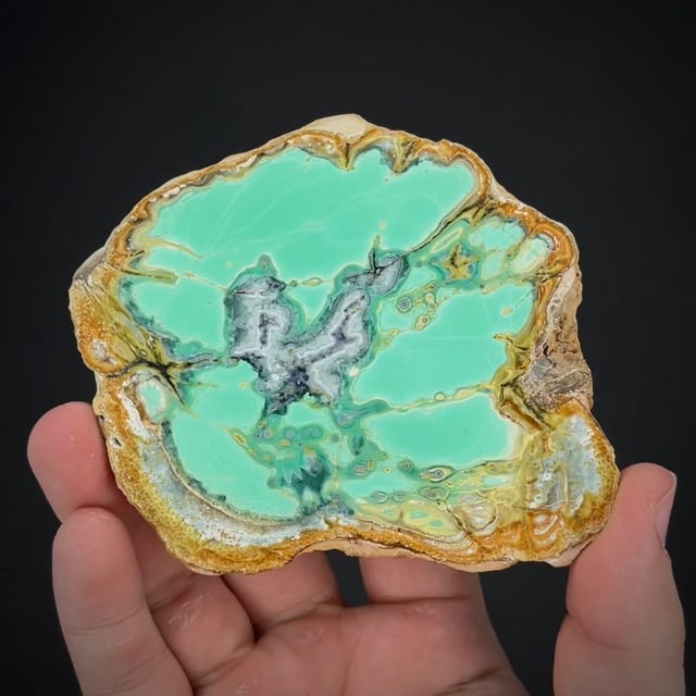 Variscite with Wardite (TL) and Crandallite | Little Green Monster ...
