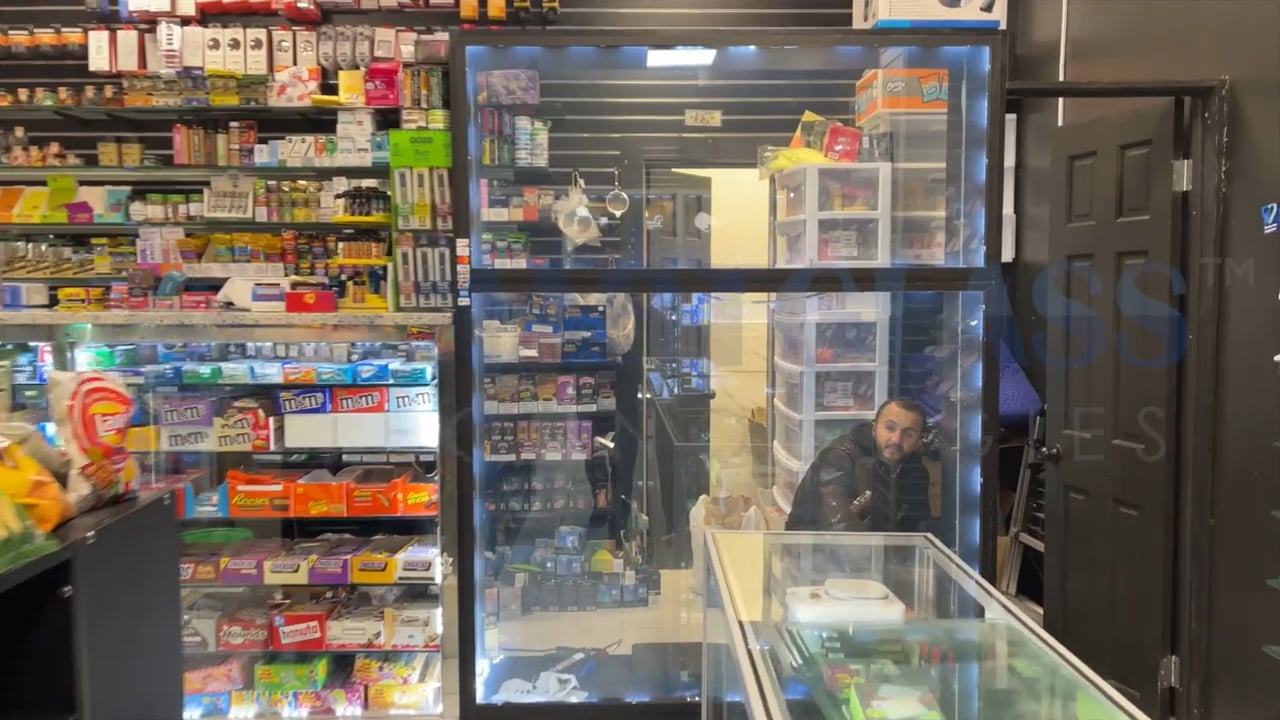 Switchable privacy glass for CBD storefront perfect solution on Vimeo