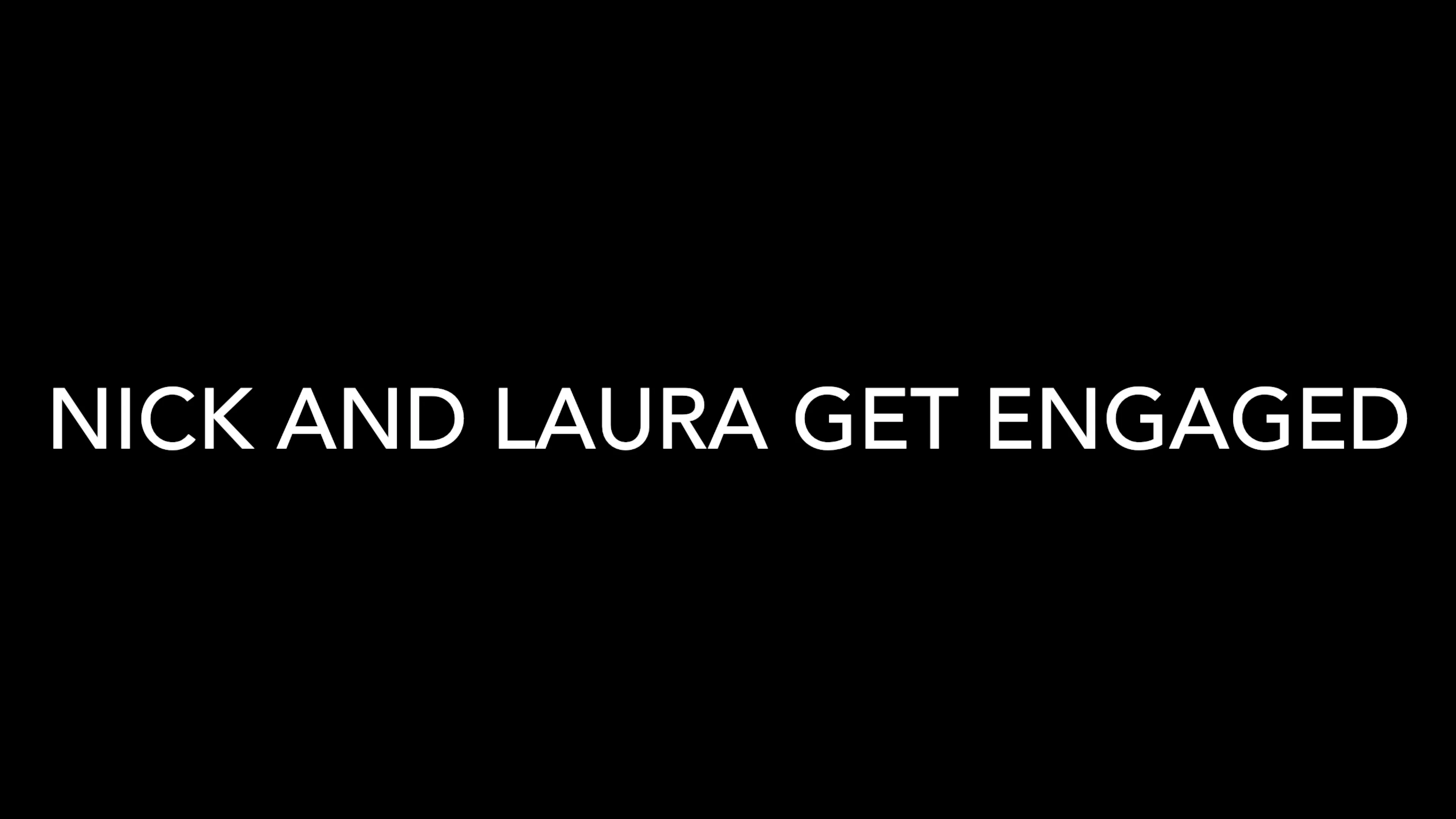 Nick and Laura get engaged on Vimeo