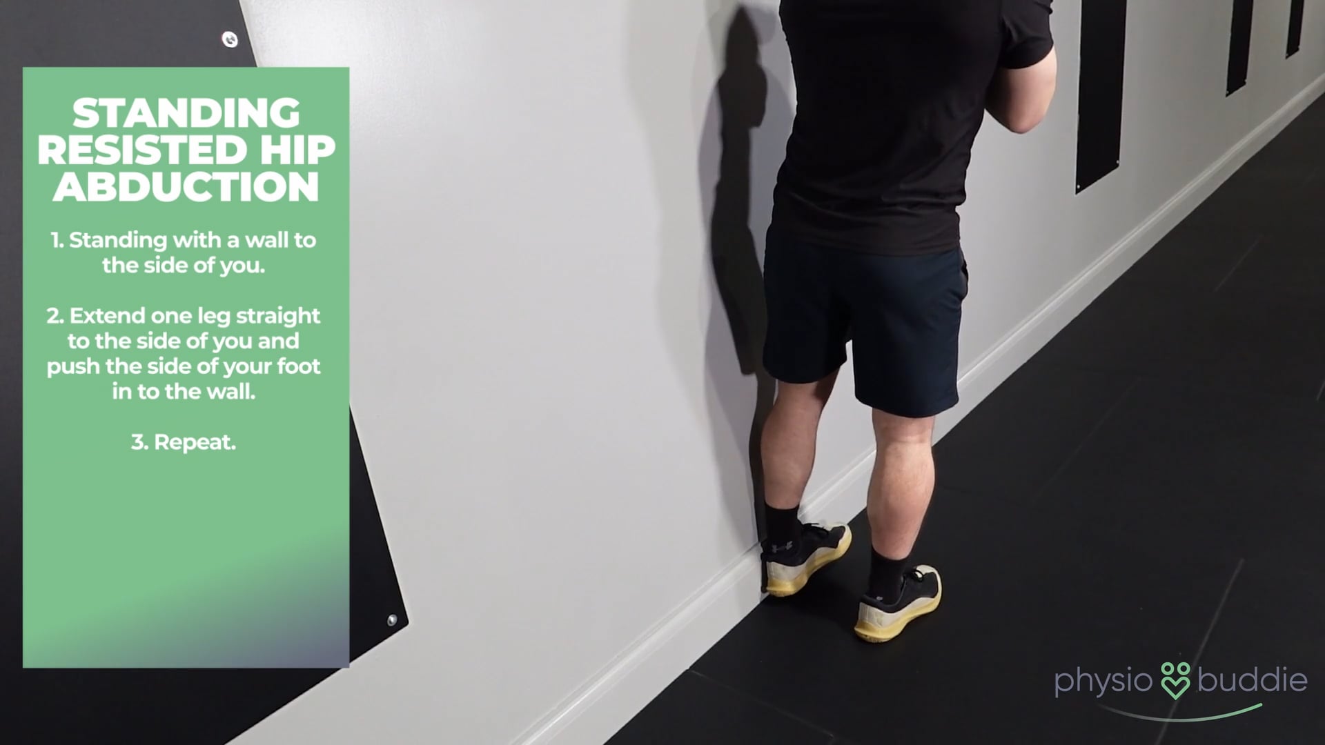 Standing Resisted Hip Abduction (Isometric) on Vimeo