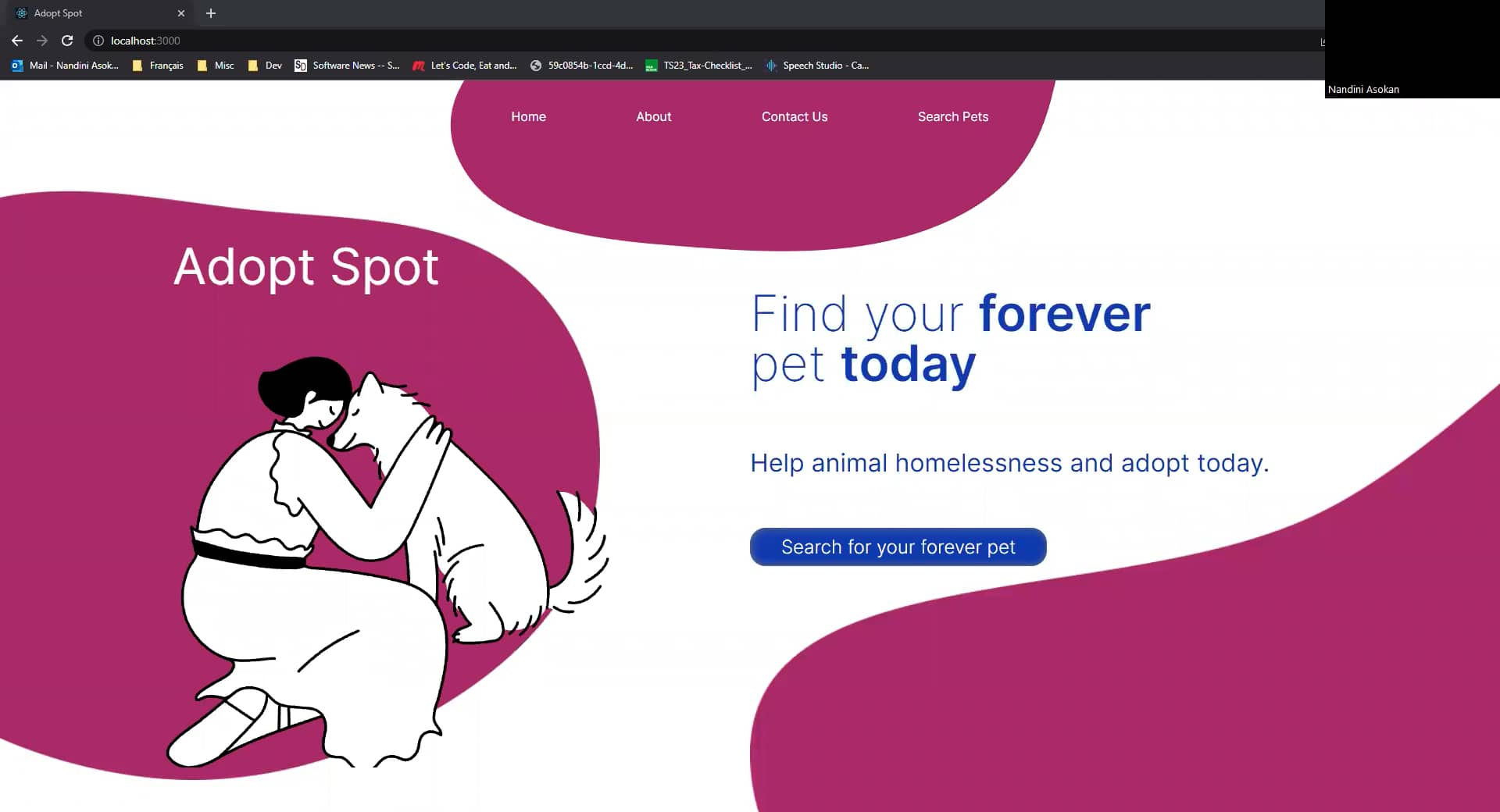 MLH - All In Hack - Adopt Spot on Vimeo