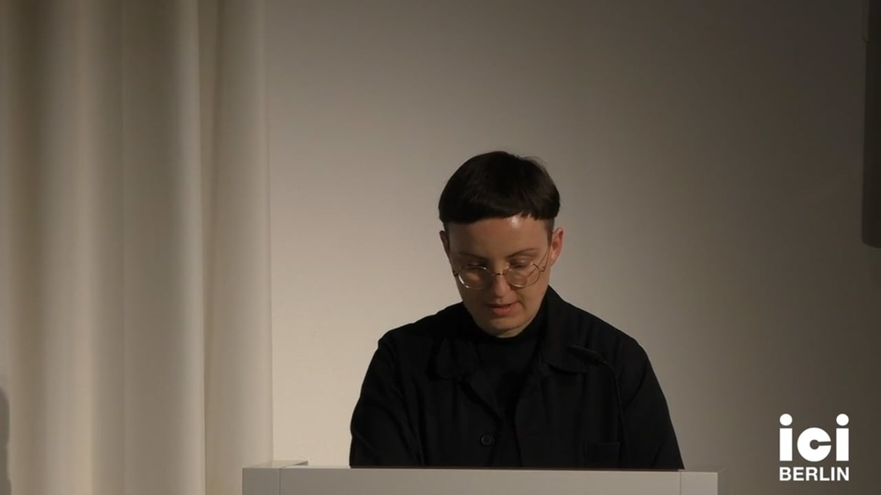 Esther Hutfless - ICI Berlin