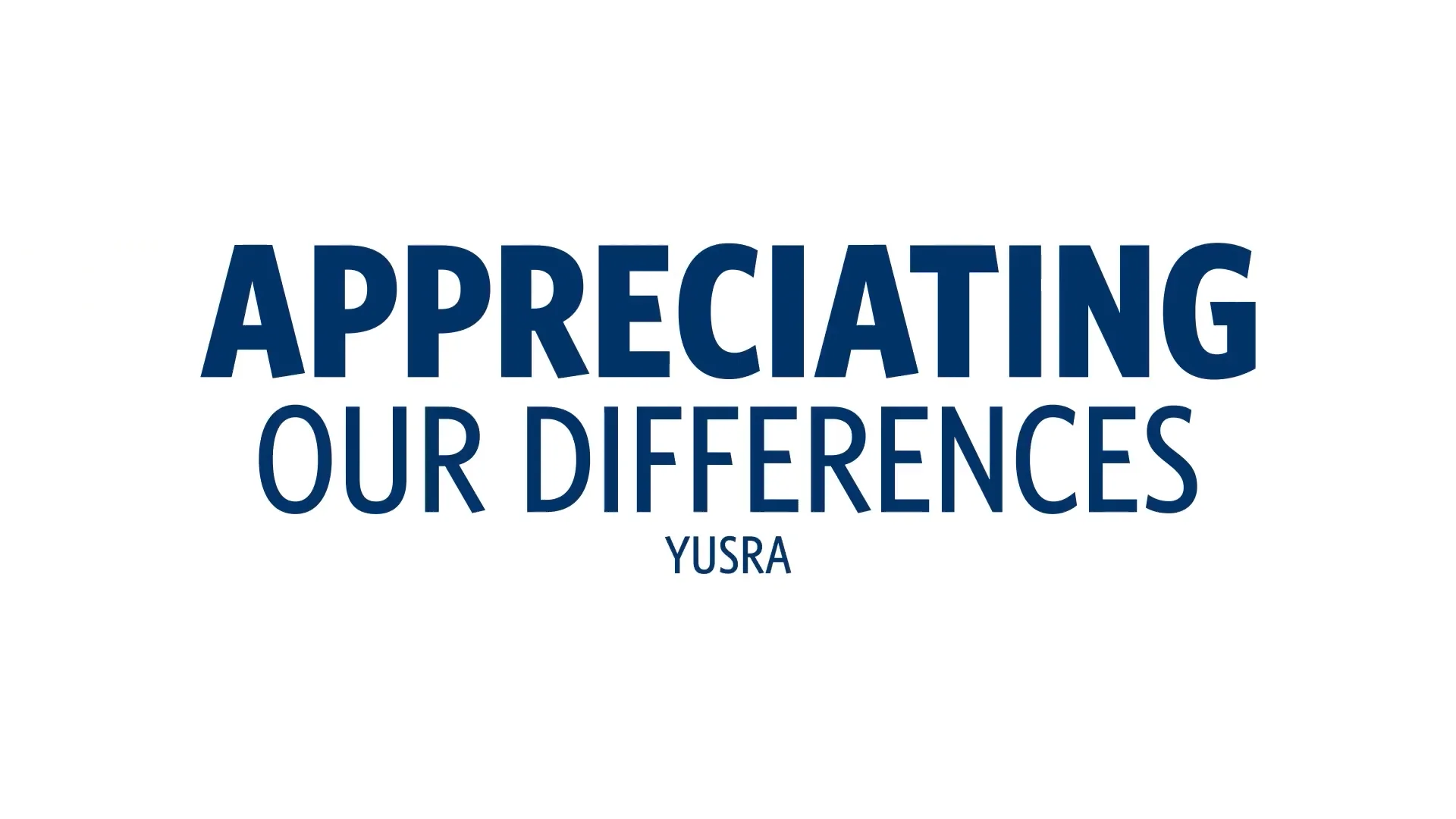 Appreciating our Differences - Yusra Delta Air Lines on Vimeo