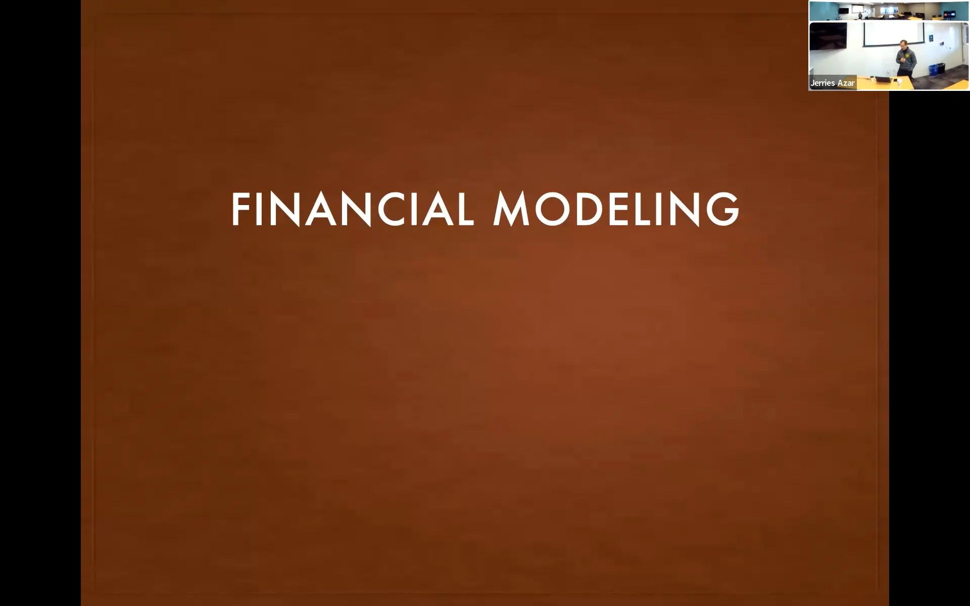 FInancial Modeling Basics.mp4 on Vimeo