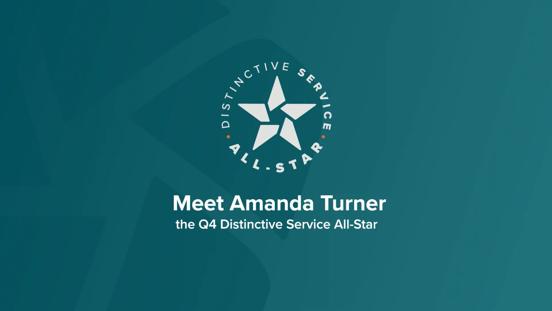 2022 Q4 Distinctive Service All-Star Amanda Turner
