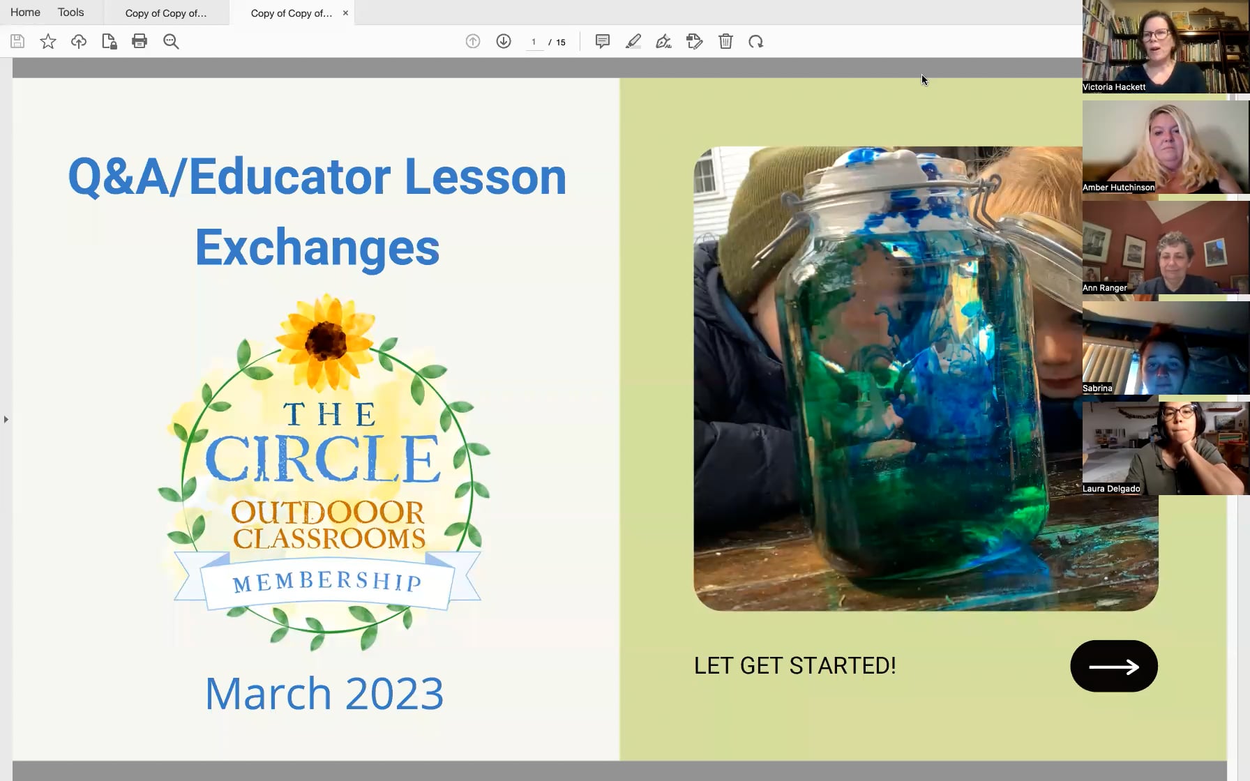 Q&A/Educator Lesson Exchanges March 2023 on Vimeo