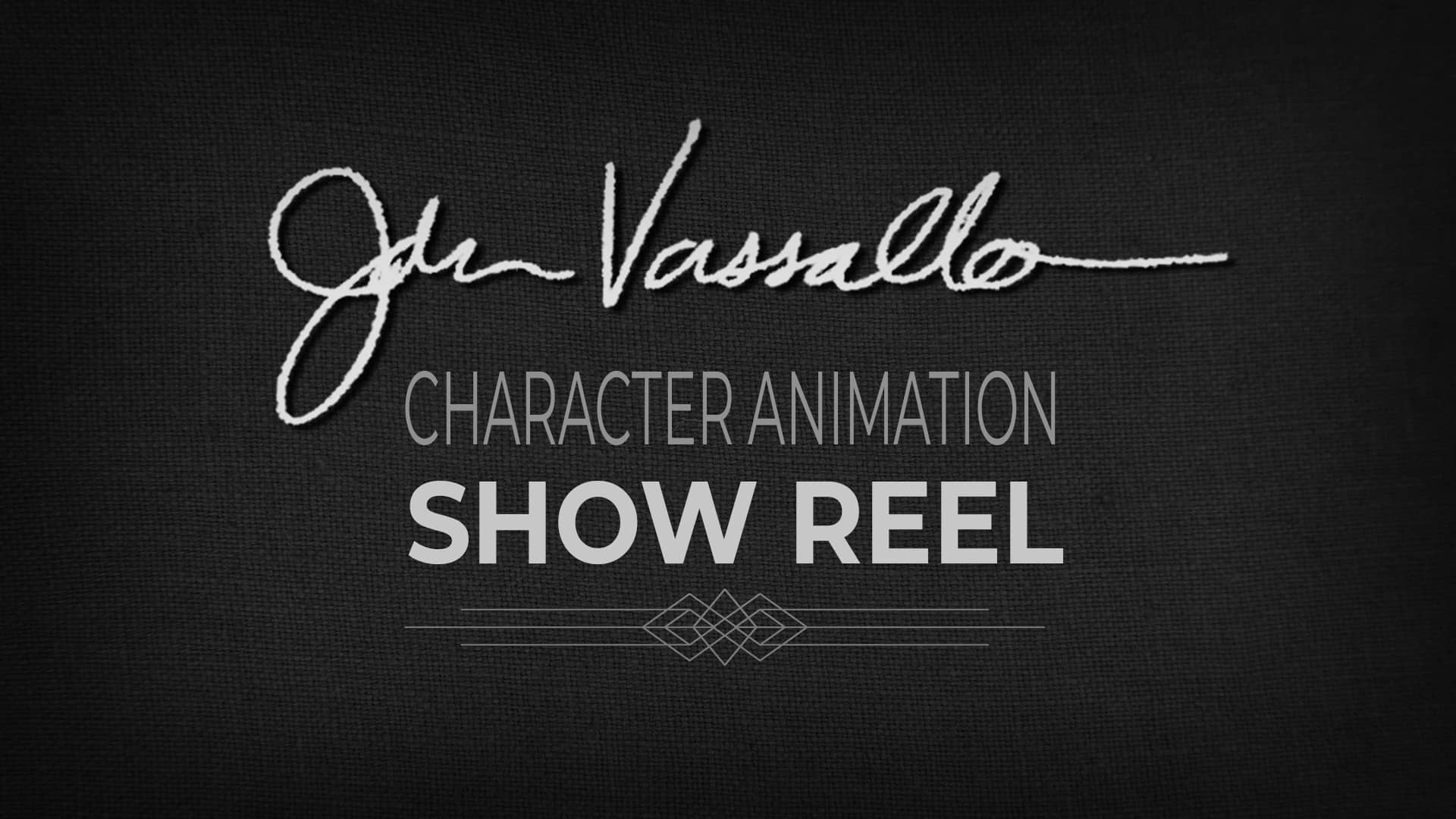 John Vassallo Character Animation Show Reel on Vimeo