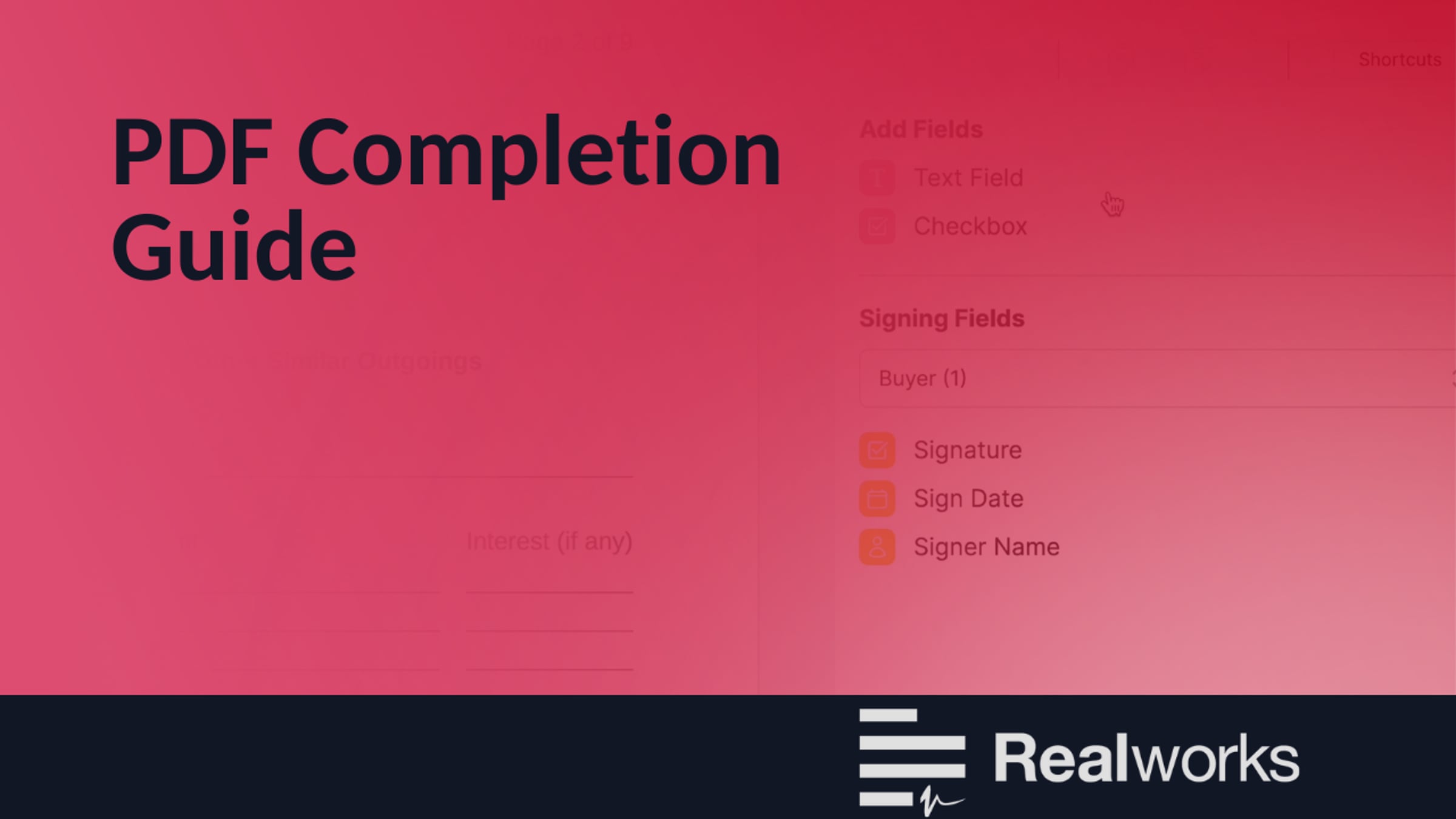 Realworks | PDF Completion Guide