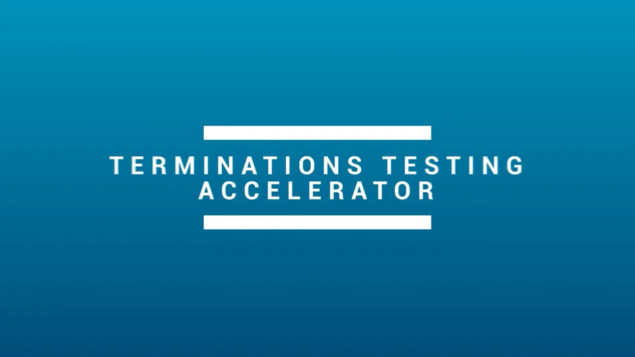 Terminations Testing Accelerator on Vimeo